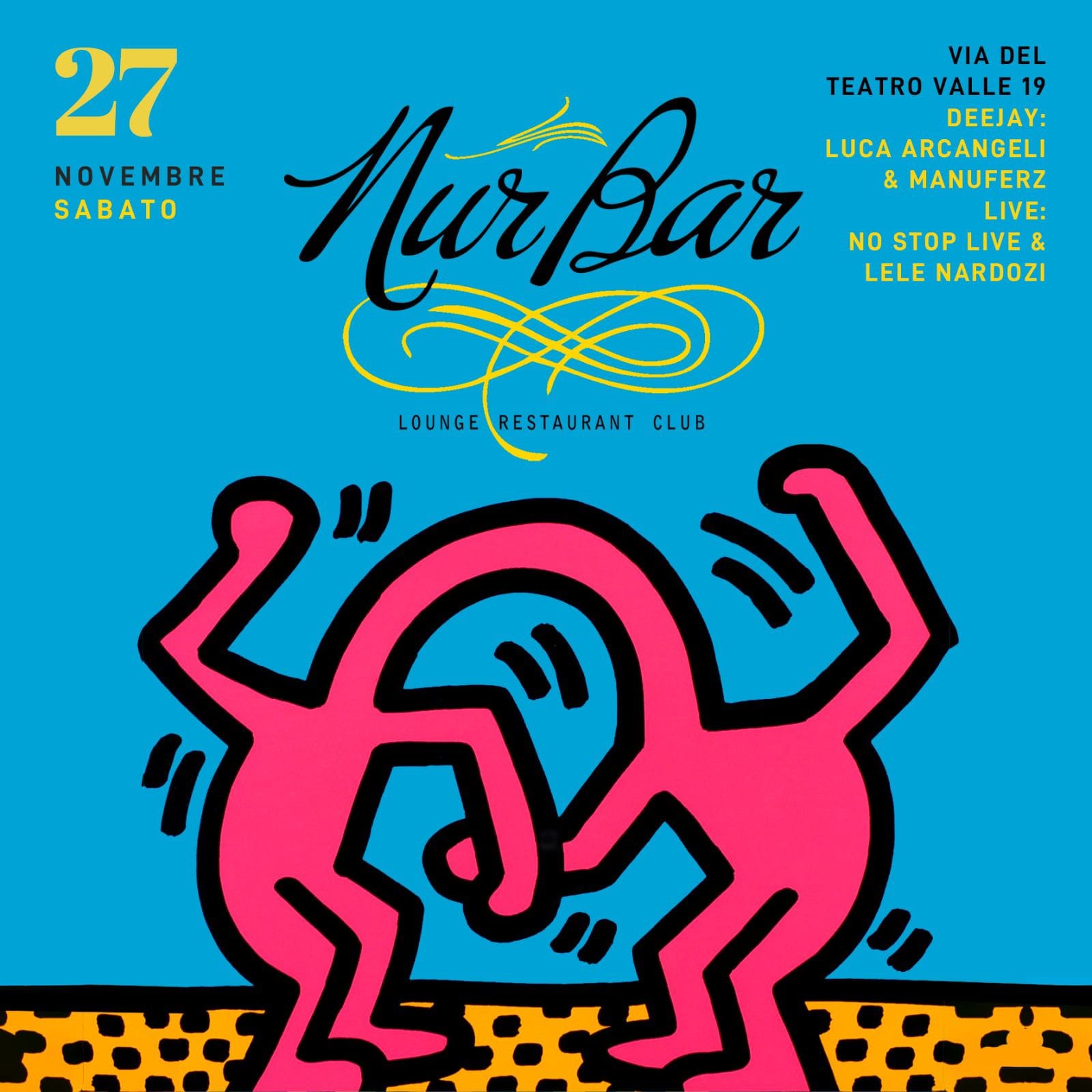 Discoteca NUR Bar sabato 27 novembre 2021 Aperitivo Djset