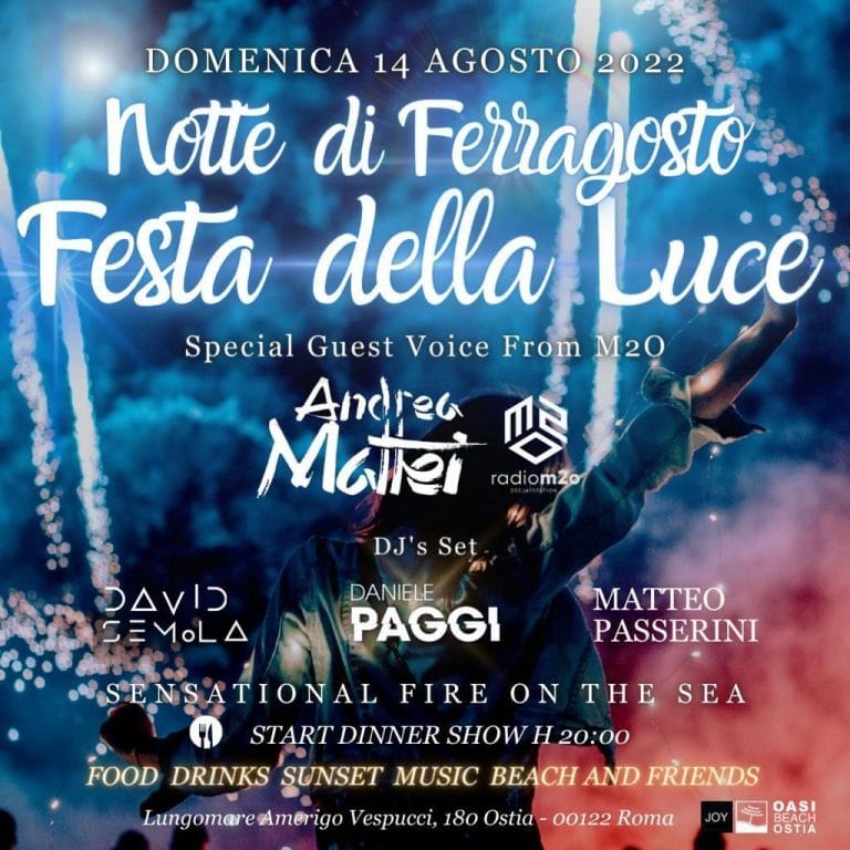 Ferragosto Discoteche Roma - Serate estate 2022