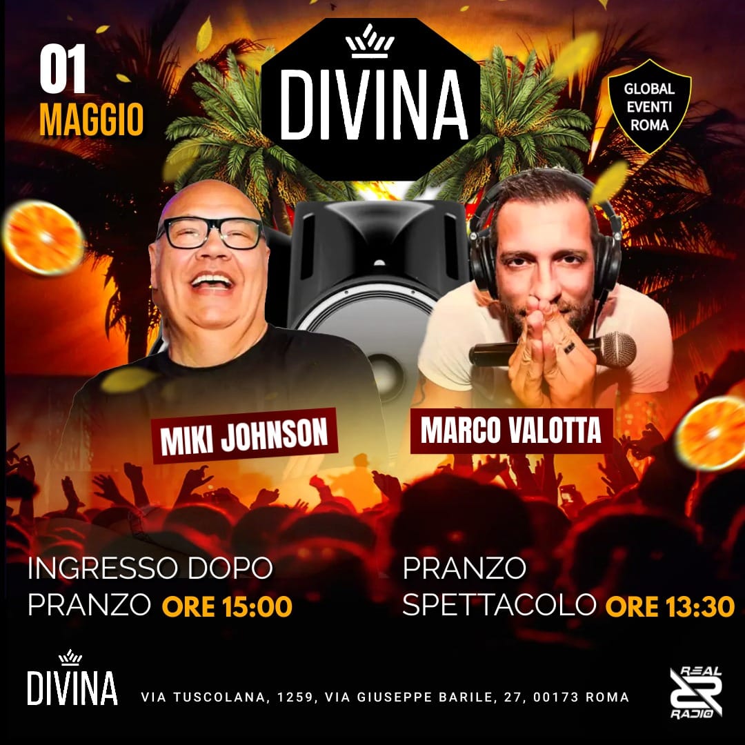 Discoteca Divina Roma - Cena, Djset Prenota Lista e Privè