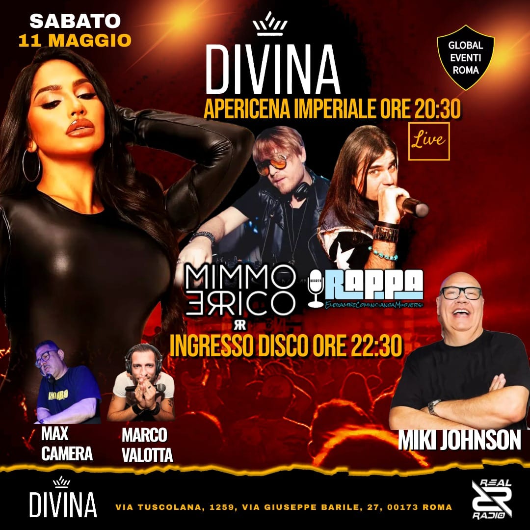 Discoteca Divina Roma - Cena, Djset Prenota Lista e Privè