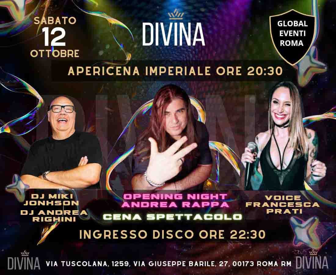 Discoteca Divina Roma - Cena, Djset Prenota Lista e Privè